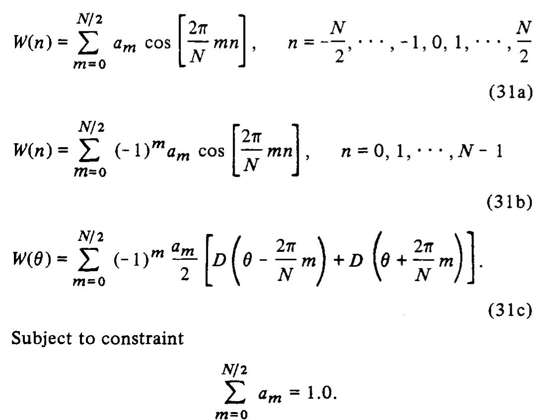 (PDF) On the use of windows for harmonic analysis with the discrete ...