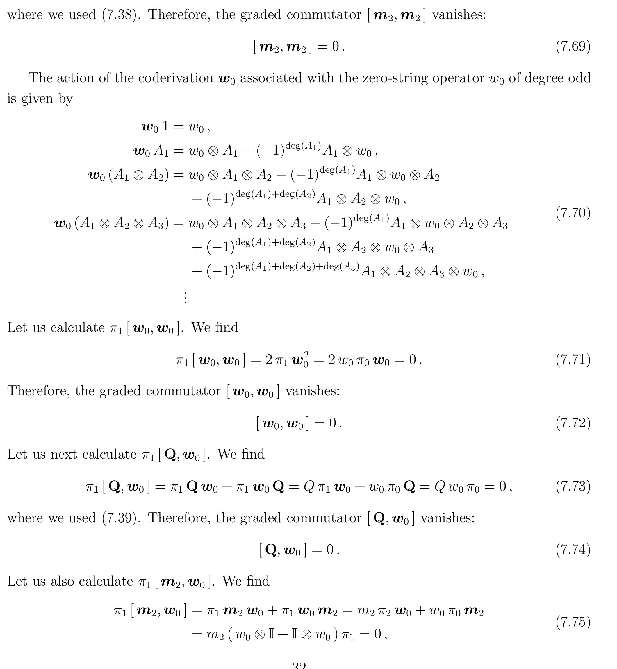 Where we used (7.37). therefore, the graded commutator [q,