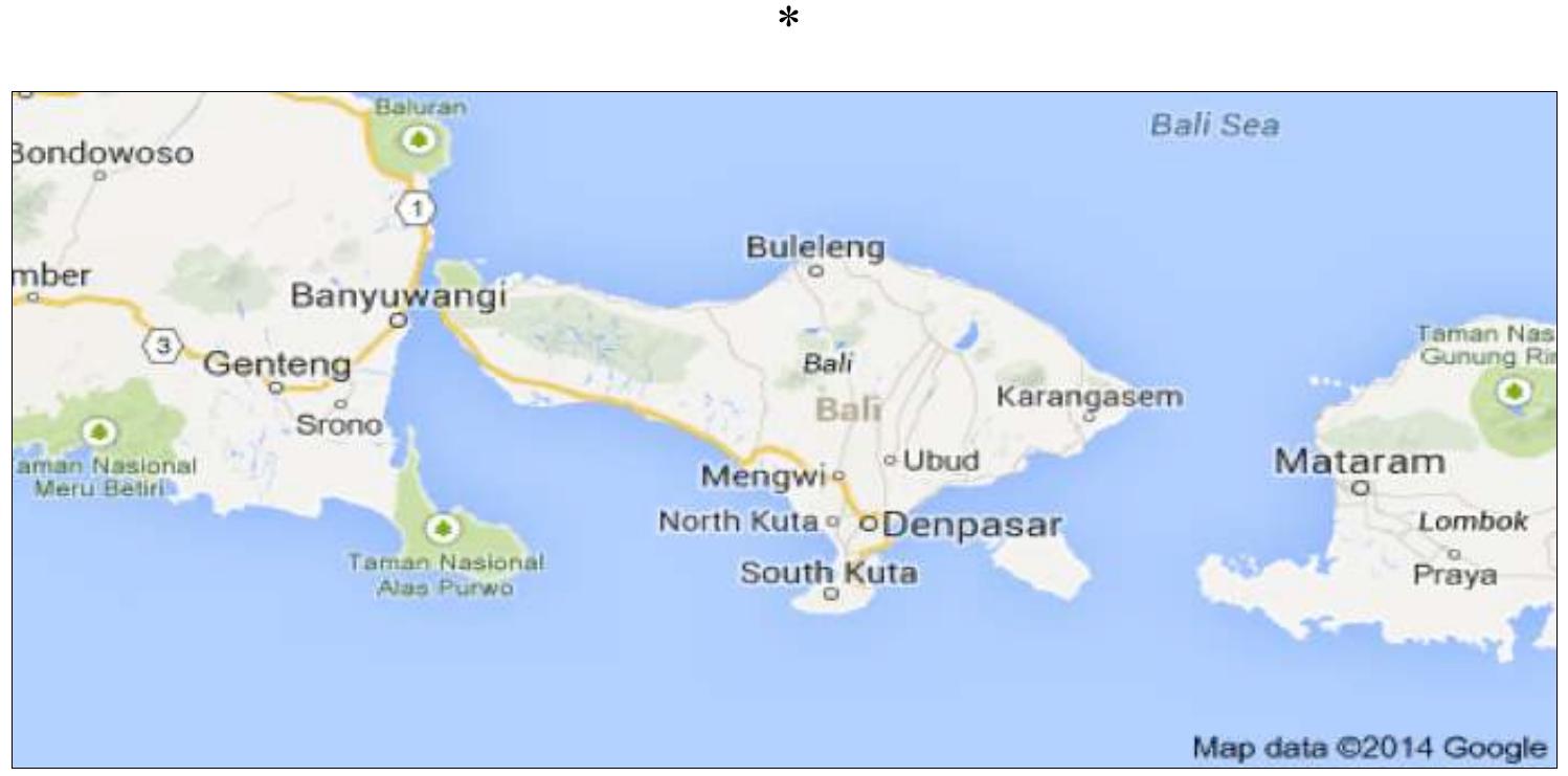 Map of bali
