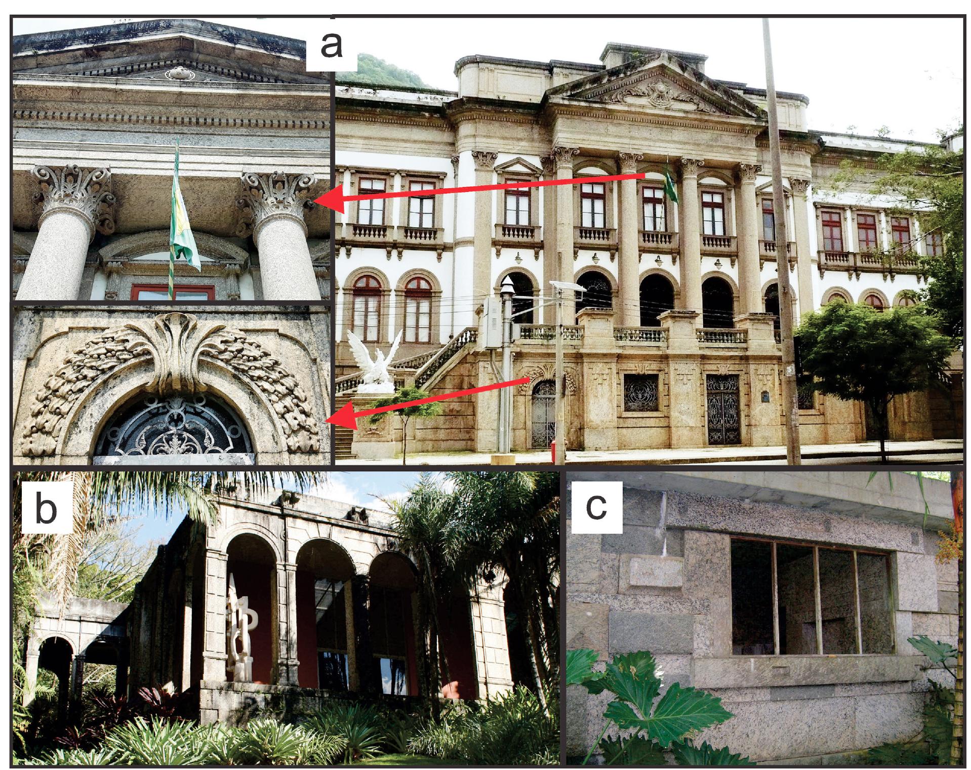 Facoidal gneiss monuments of the 20th century: (a) earth’s