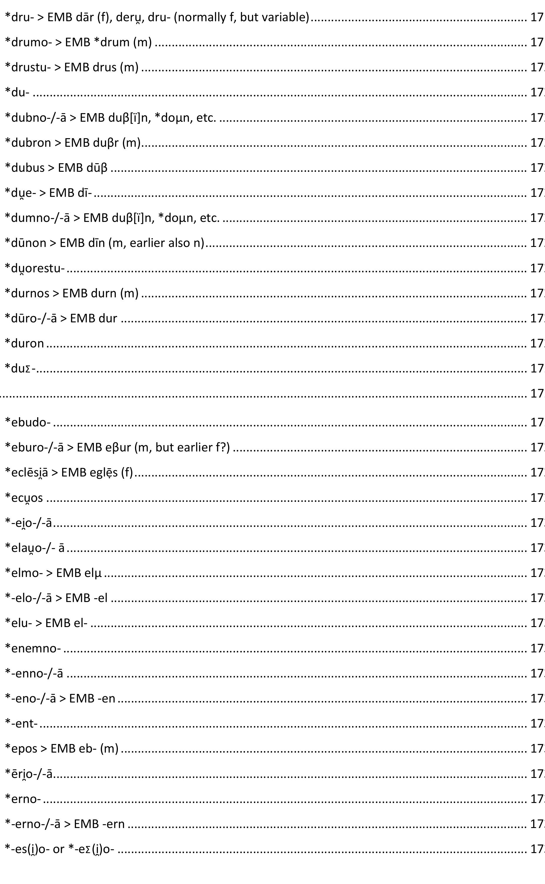 Table 15 - BRITANNIA IN THE RAVENNA COSMOGRAPHY: A