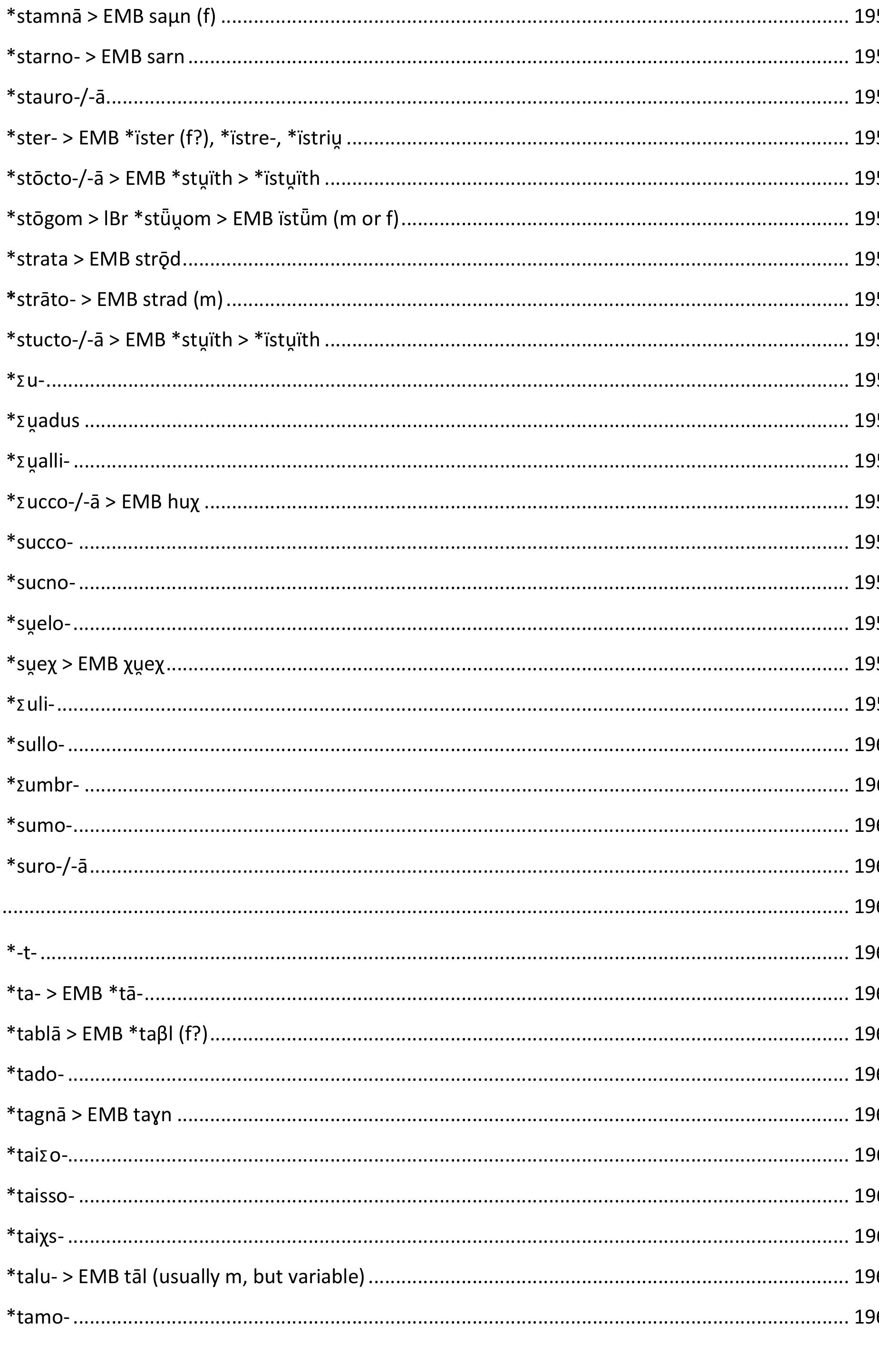 Table 29 - BRITANNIA IN THE RAVENNA COSMOGRAPHY: A