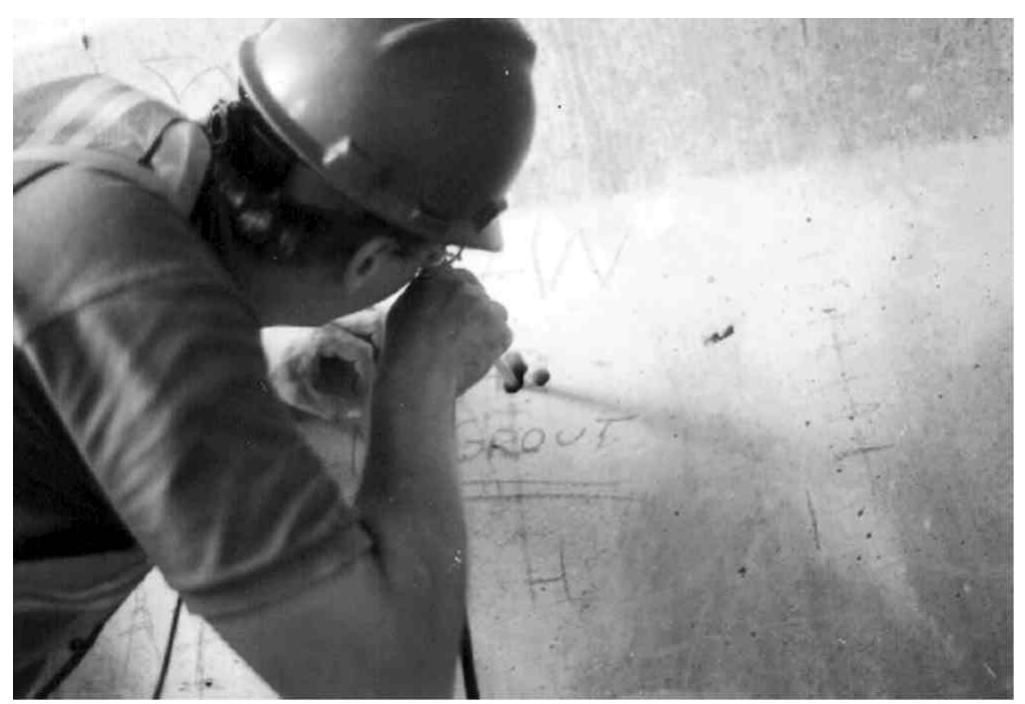 6—field examination of grouted tendon duct with invasive