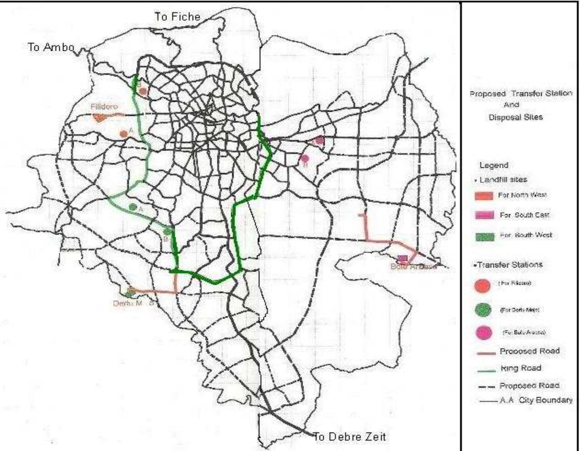Source: modified from addis ababa city master plan prepared