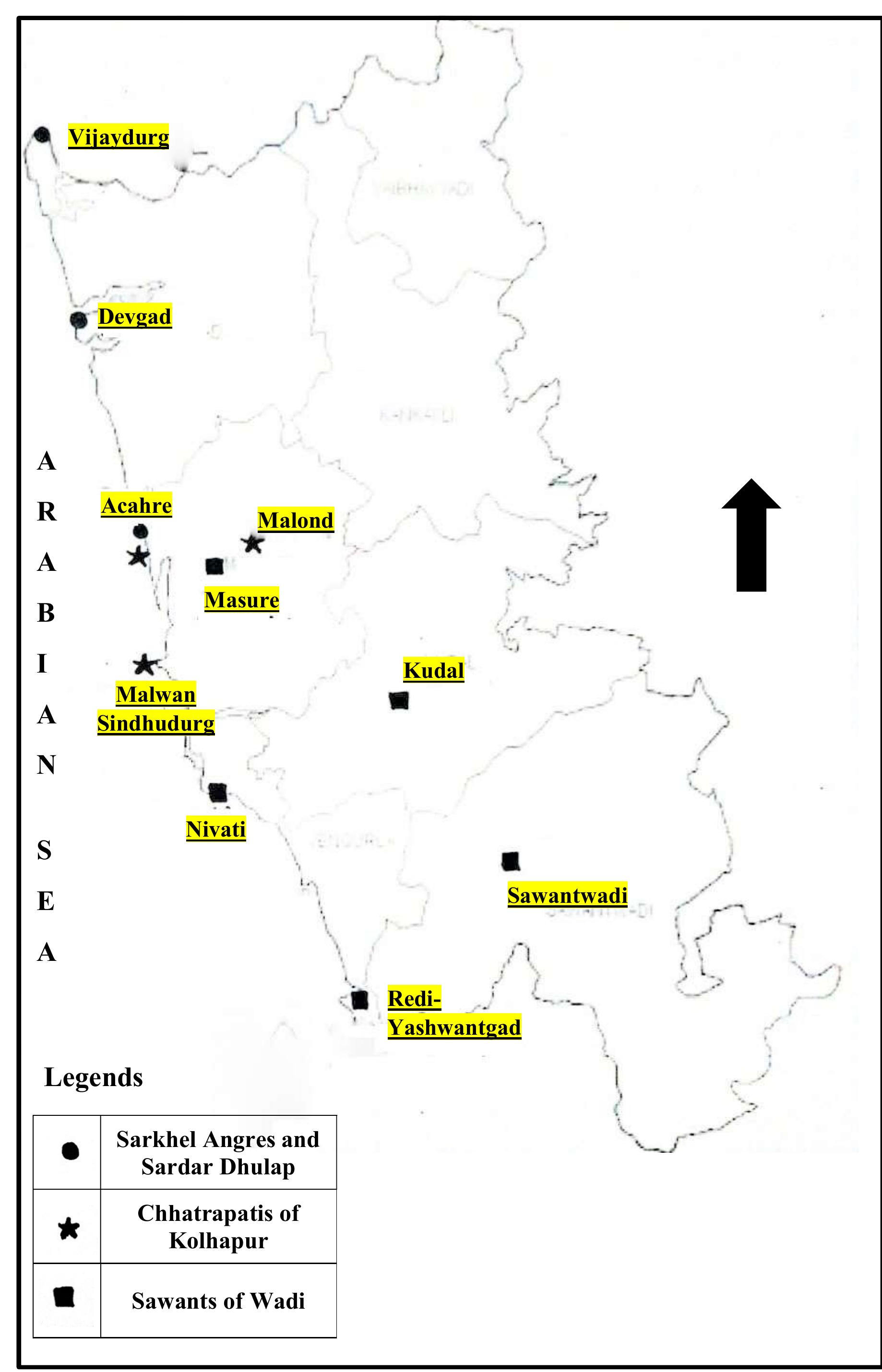 Map 1: maratha naval powers in southern konkan and their