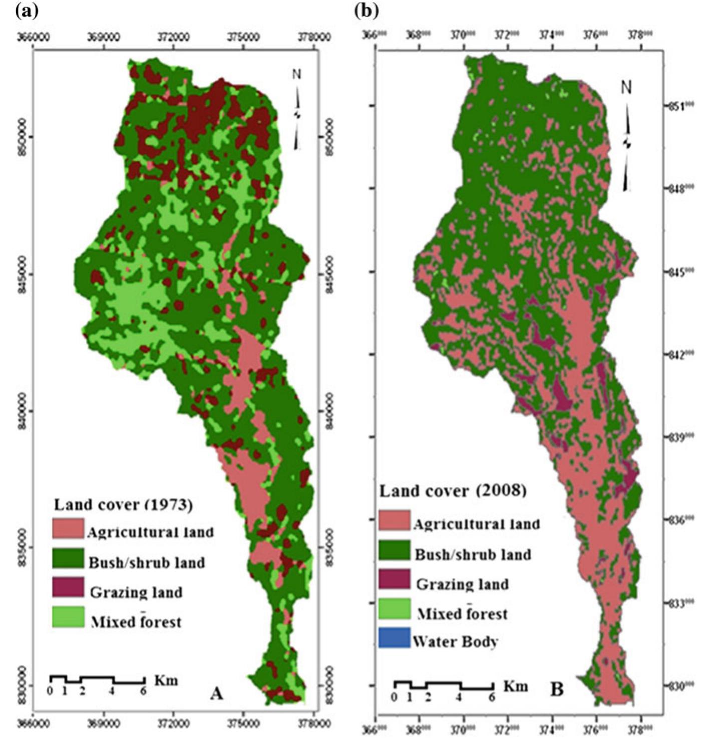 6 comparison of landsat land use/land cover map class and