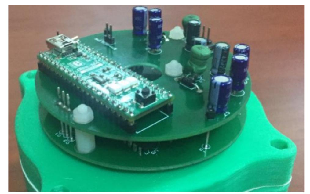Pcb of the complete circuit Pcb of the complete circuit