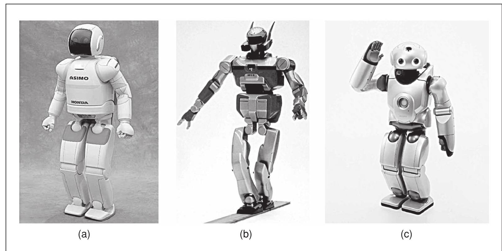 Latest biped robots. photograph of asimo courtesy of