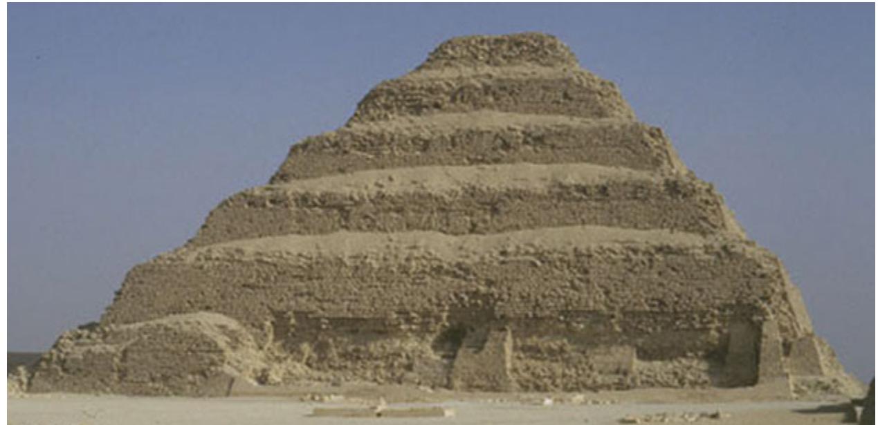 The first pyramid — the step pyramid at saqqara (photo by