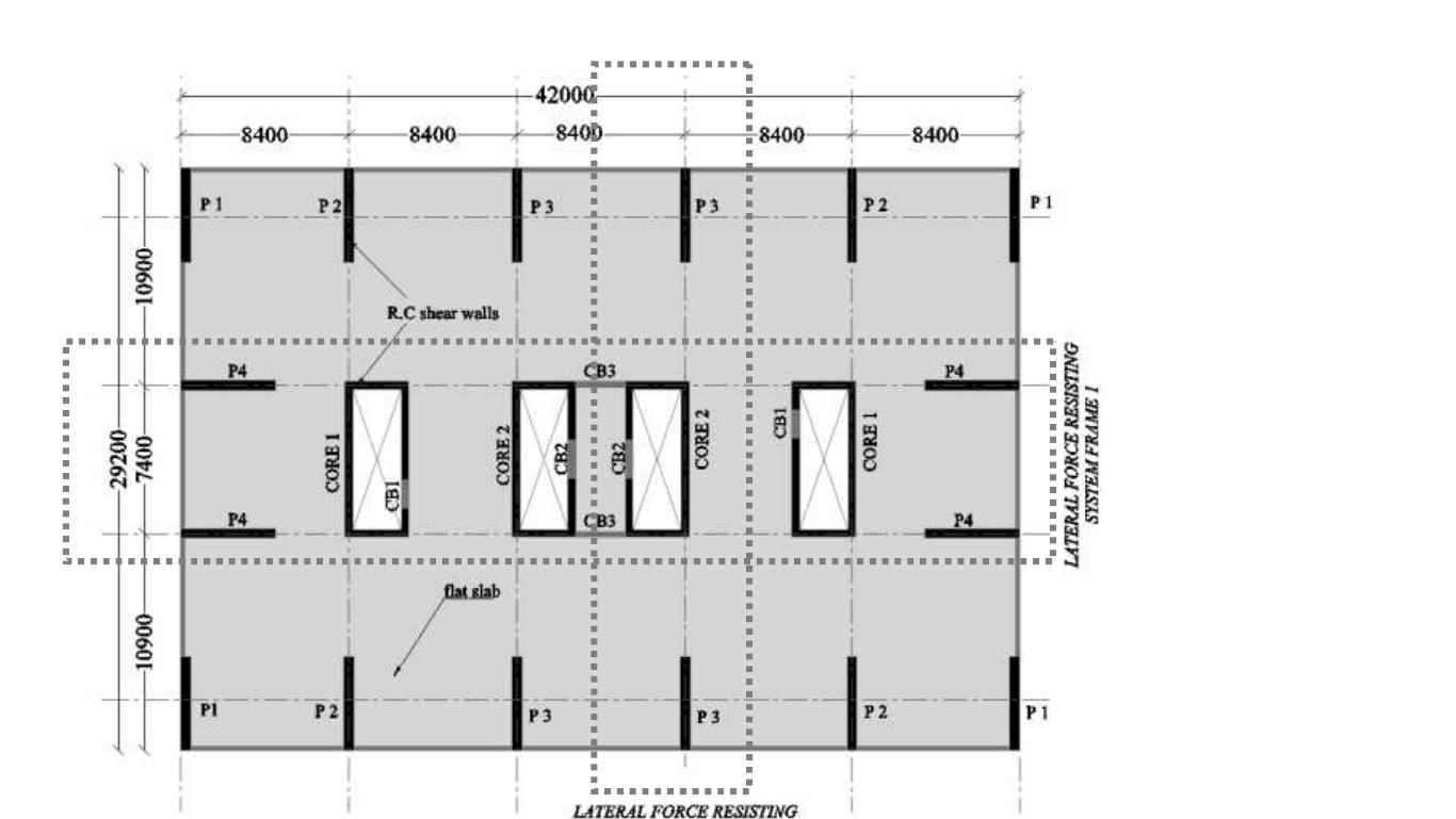 Eee eee figure 1. layout and lateral force resisting systems