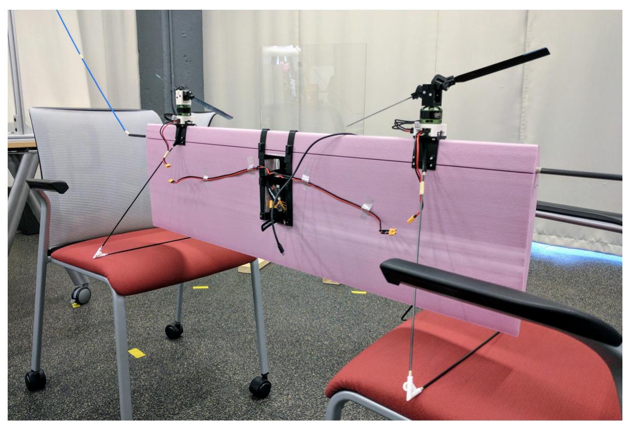 2: vtol flying wing aircraft with only two motors.