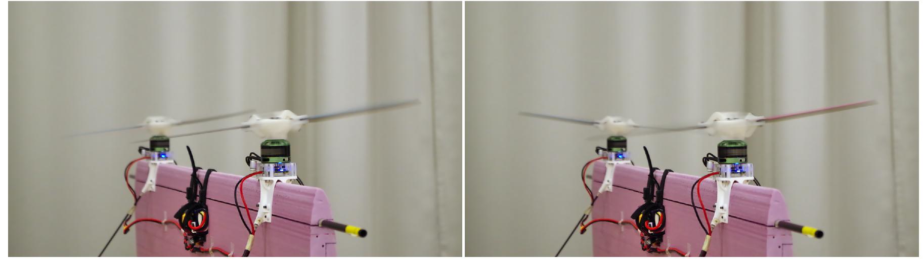 3: rotor tilt for roll and yaw maneuvers. photo credit: