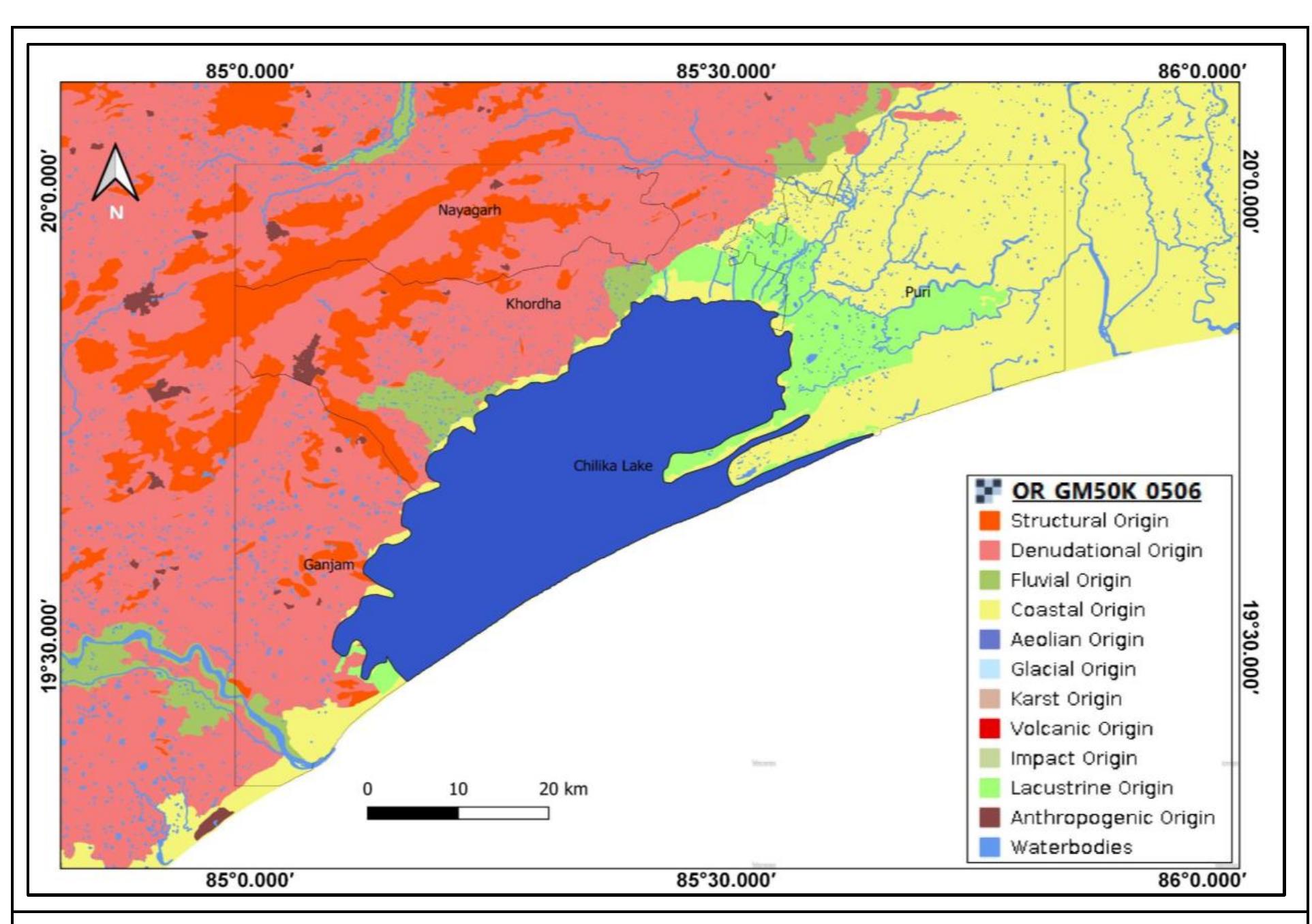 2 geomorphology map of the study region socio-economic