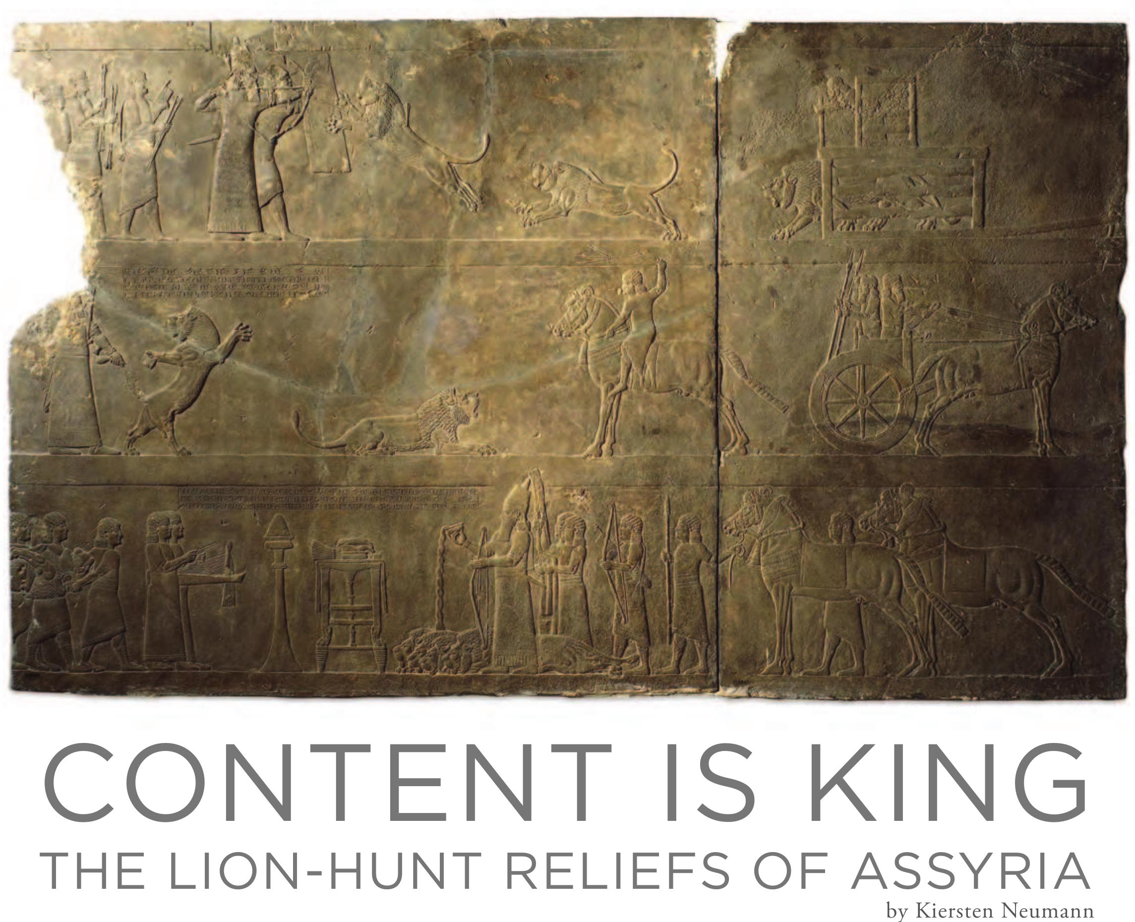 (PDF) Content is King: The Lion-Hunt Reliefs of Assyria