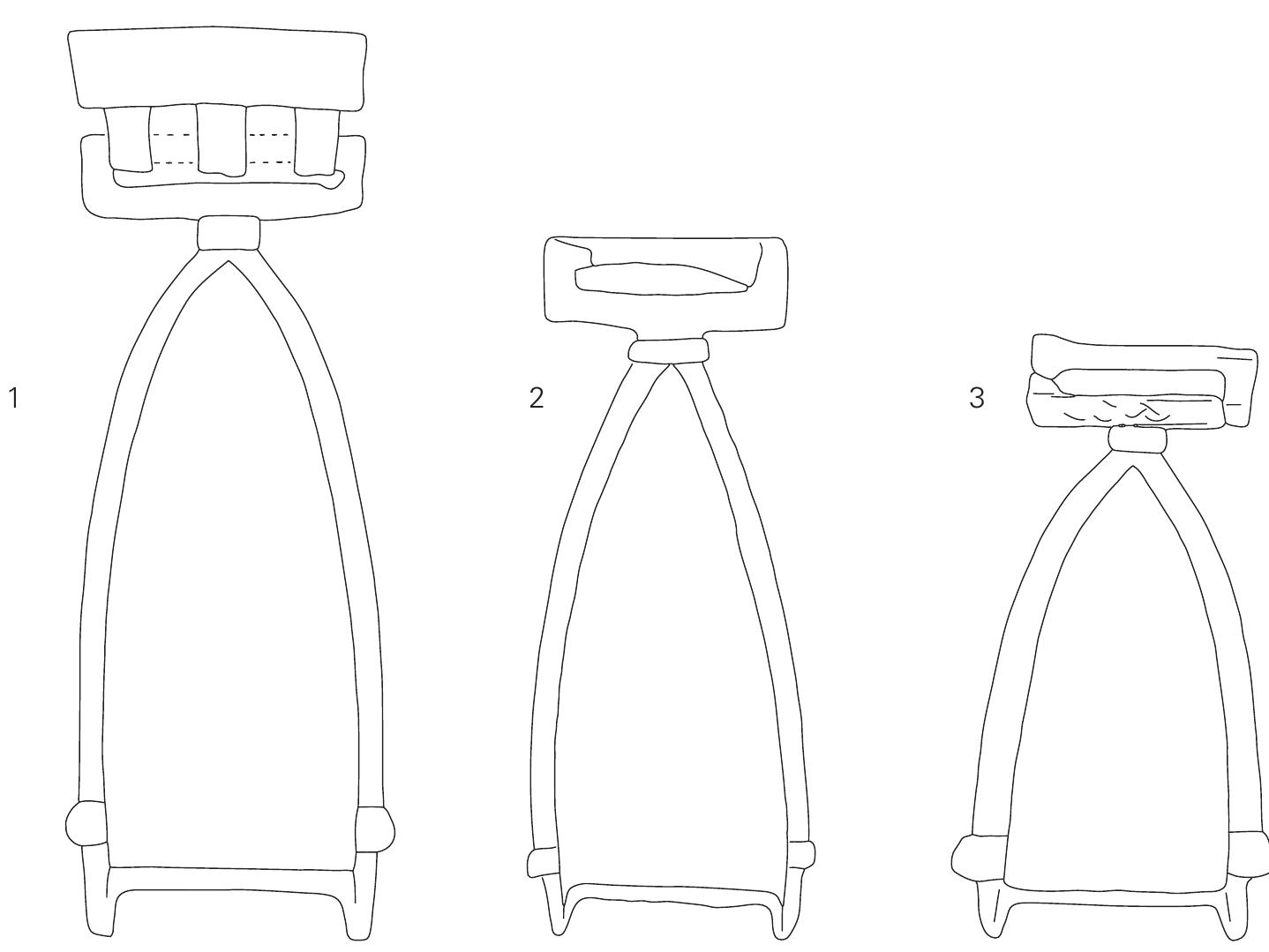 19. schematic drawing of stirrup irons of stengade type