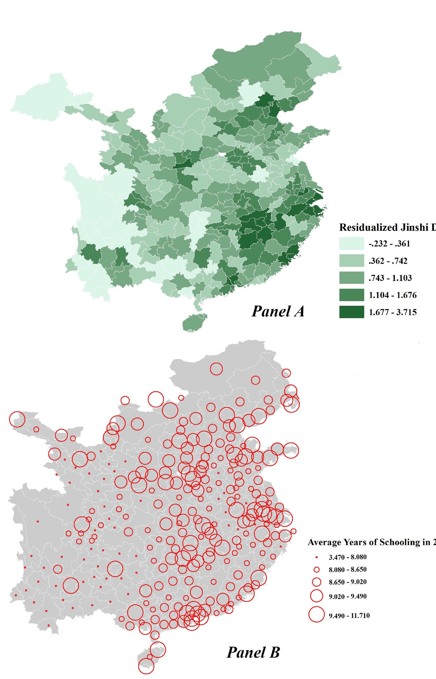 Figure 2 - Long Live Keju! The Persistent Effects of China's