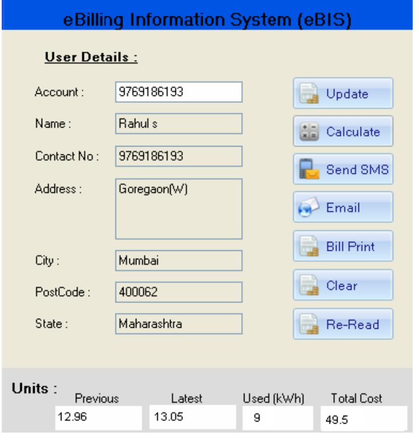 6 : gui for the ebis system the gui of electronic billing