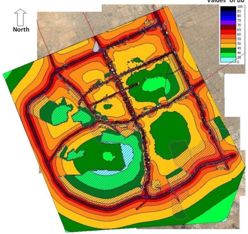 Laign for riyadh city (area encircled by first ring road).
