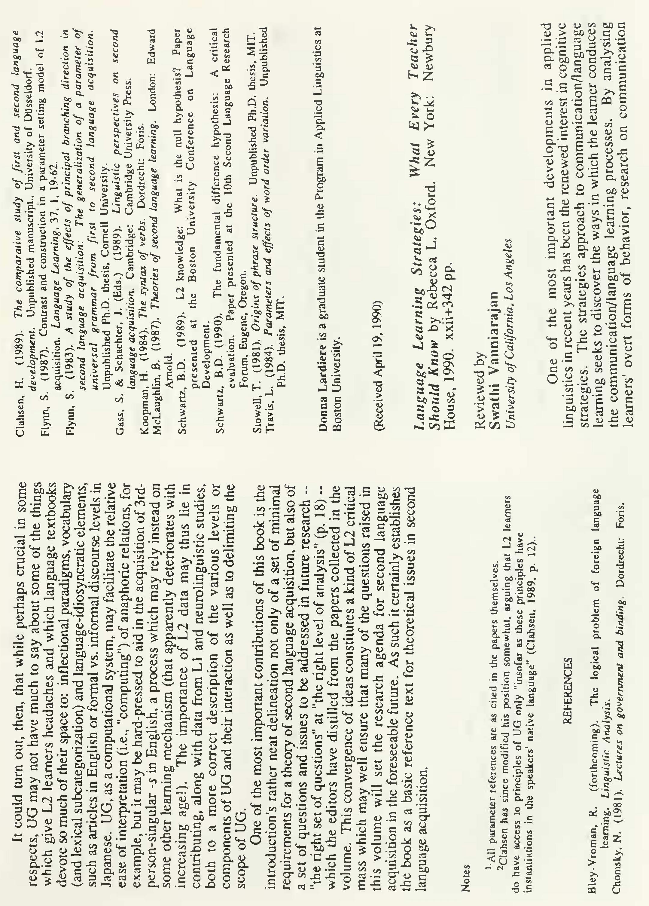 (PDF) Language Learning Strategies: What Every Teacher Should Know