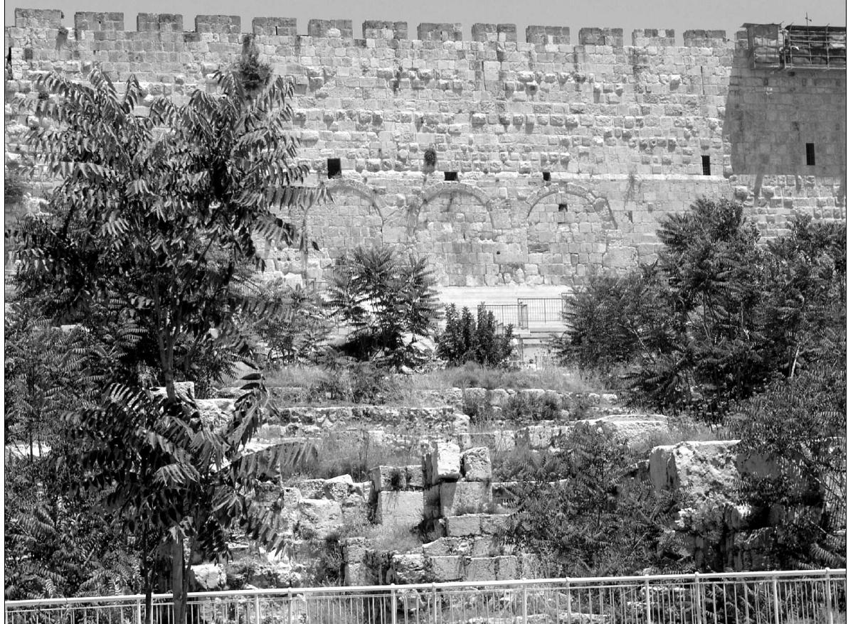 The triple hulda gates through which jesus entered the