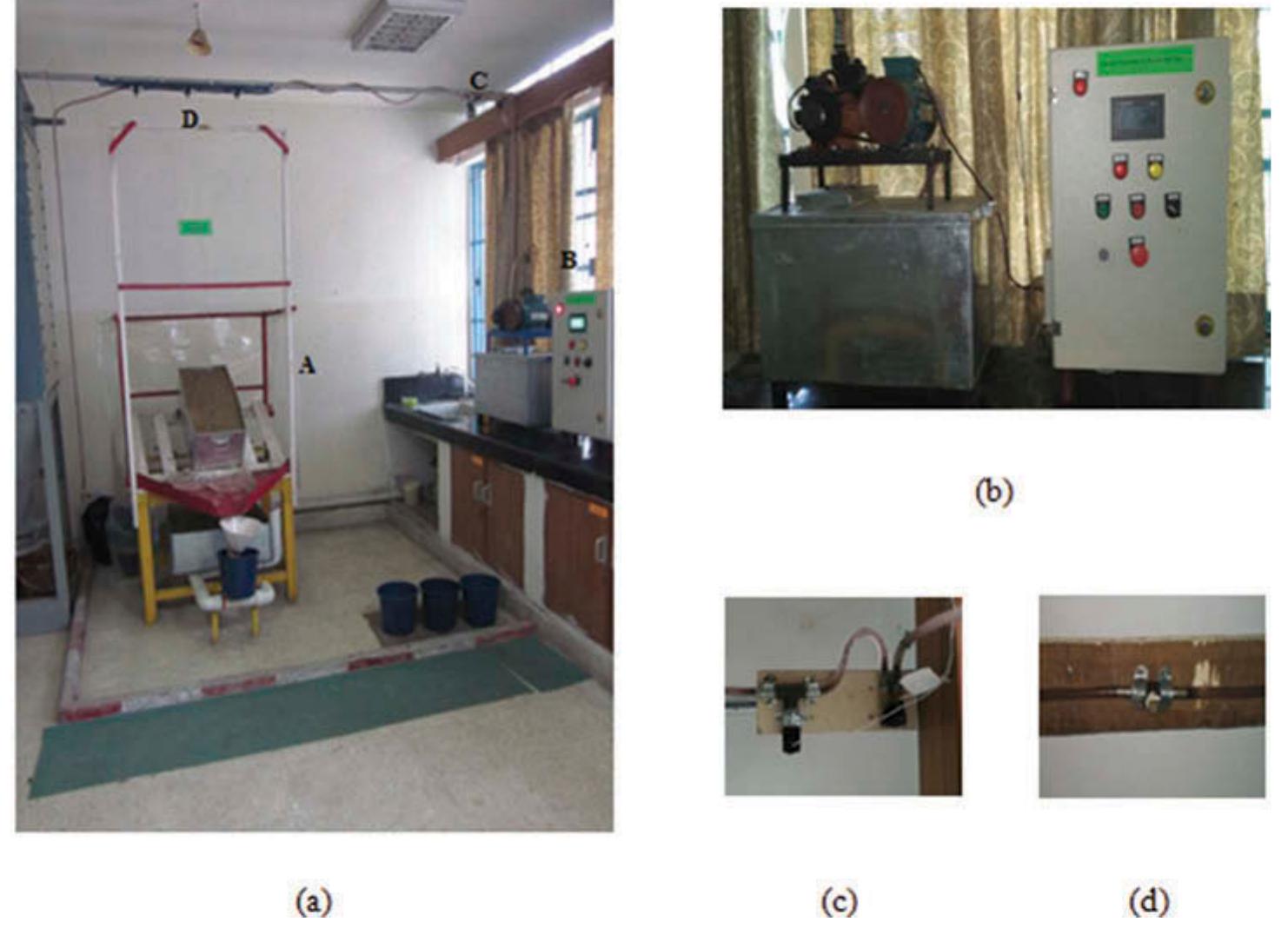 Runoff erosion test methodology; (a) runoff erosion test