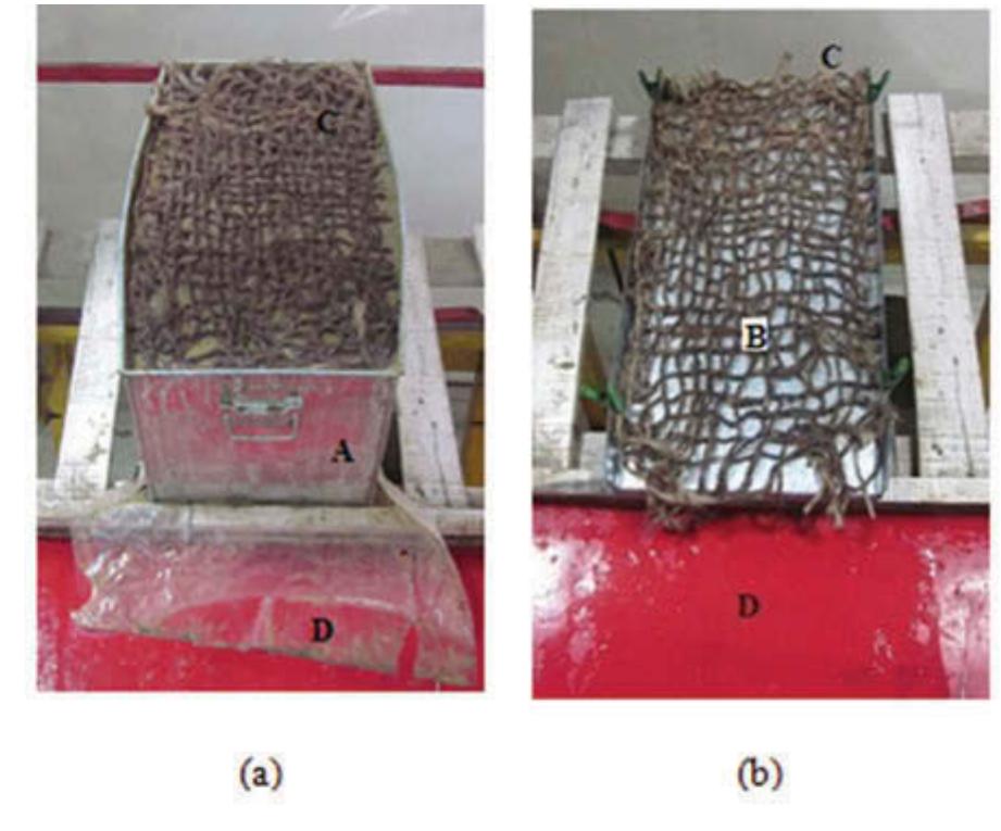 A- compacted soil tray’ test core (soil infiltration test),
