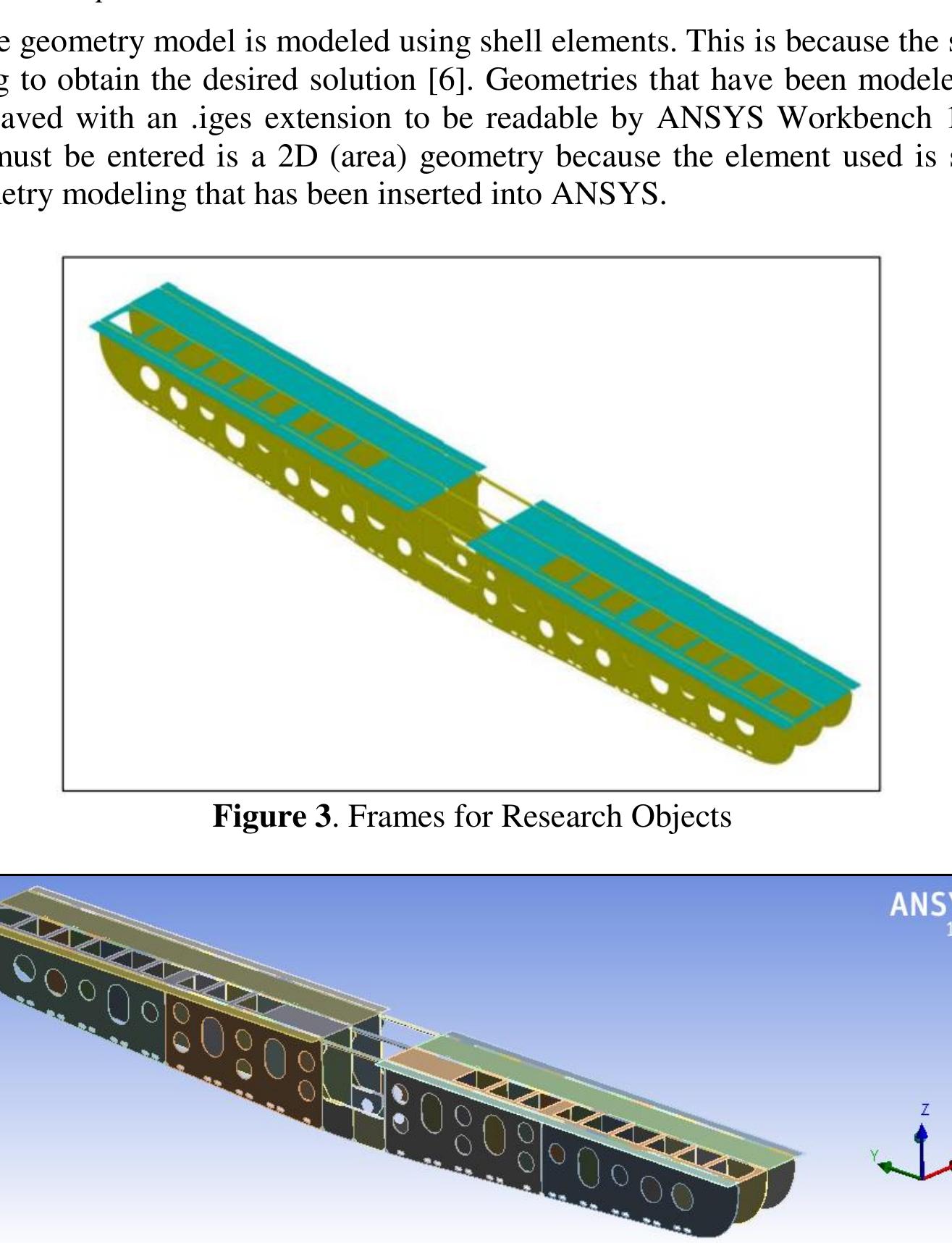 2.3 geometry model input figure 4. geometry model in ansys