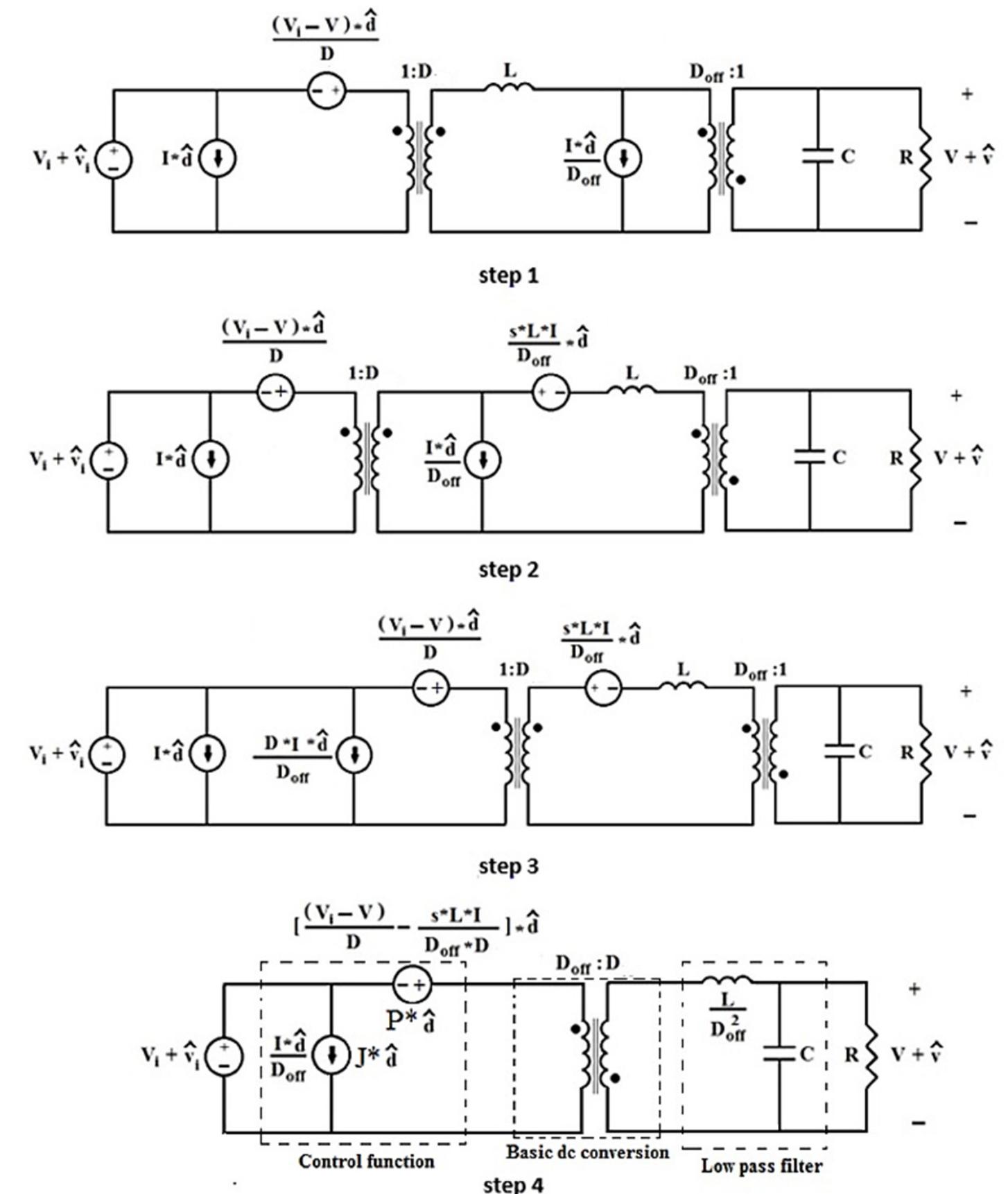The circuit model in fig.6 is achieved using equations