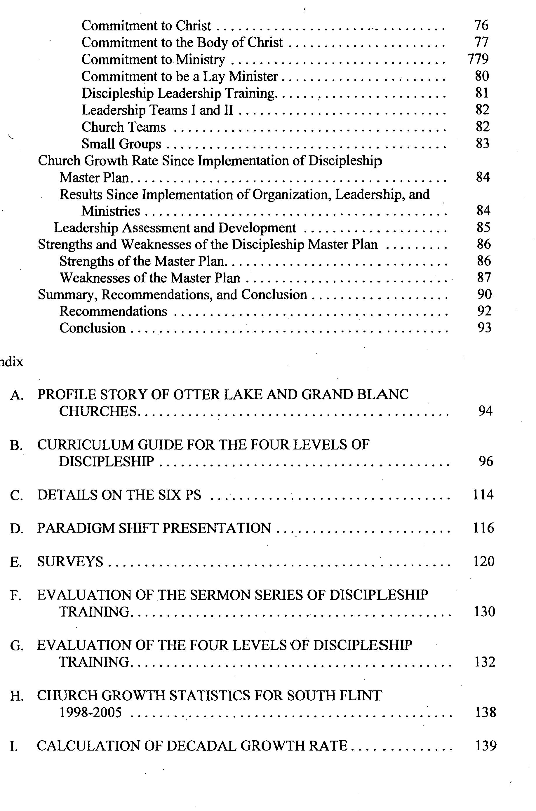 Figure 2 - Discipleship Master Plan: A Disciple-Making