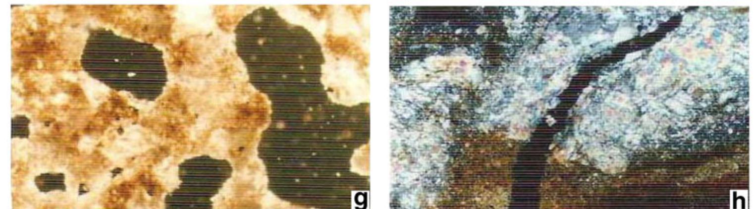 Moldic and cavernous porosity formed by dissolution process