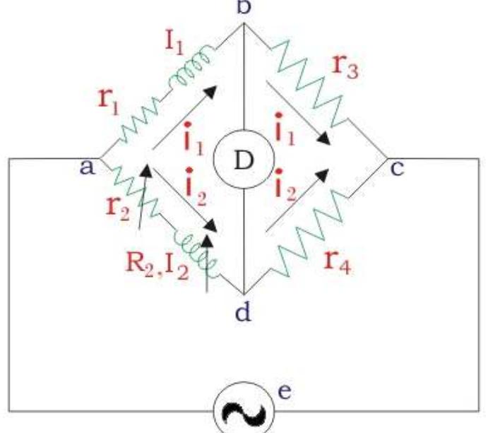 Schematic diagram of maxwell bridge maxwell bridge is