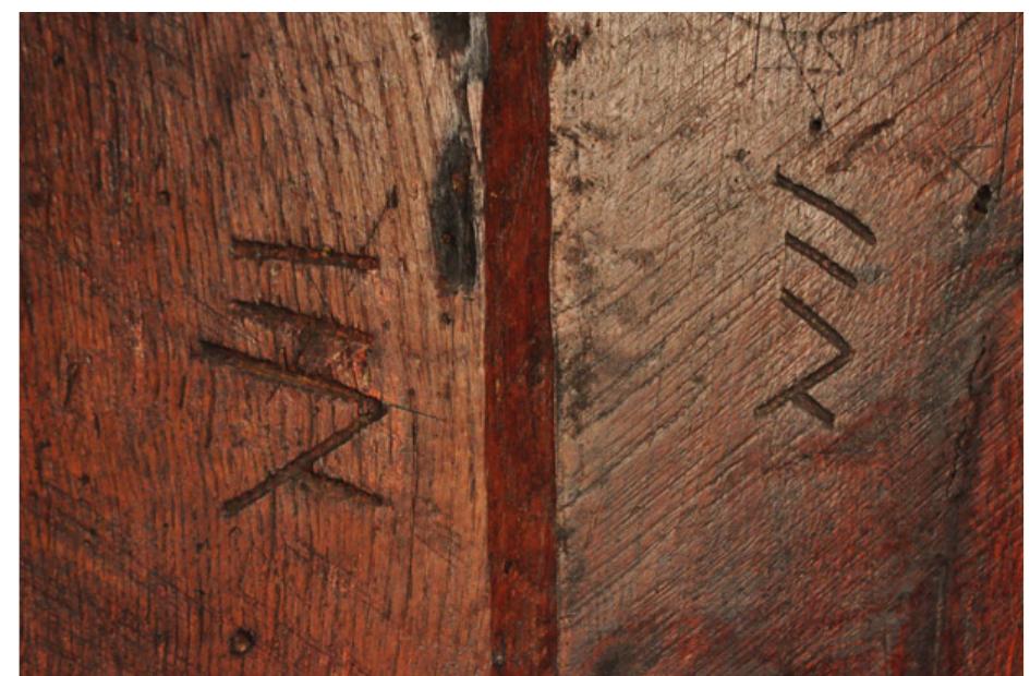 Figure 11 - Carpenters’ Assembly Marks in Timber-Framed