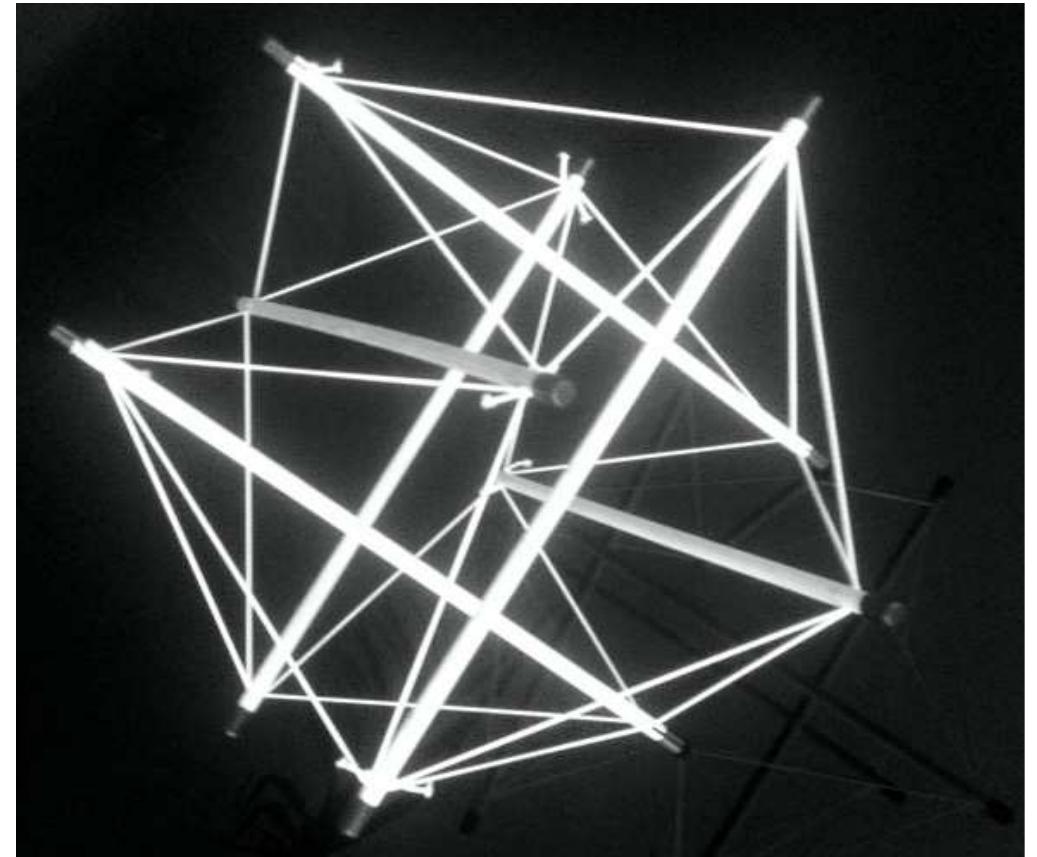 A tensegrity icosahedron, n.d. photo by kerstin kussmaul.