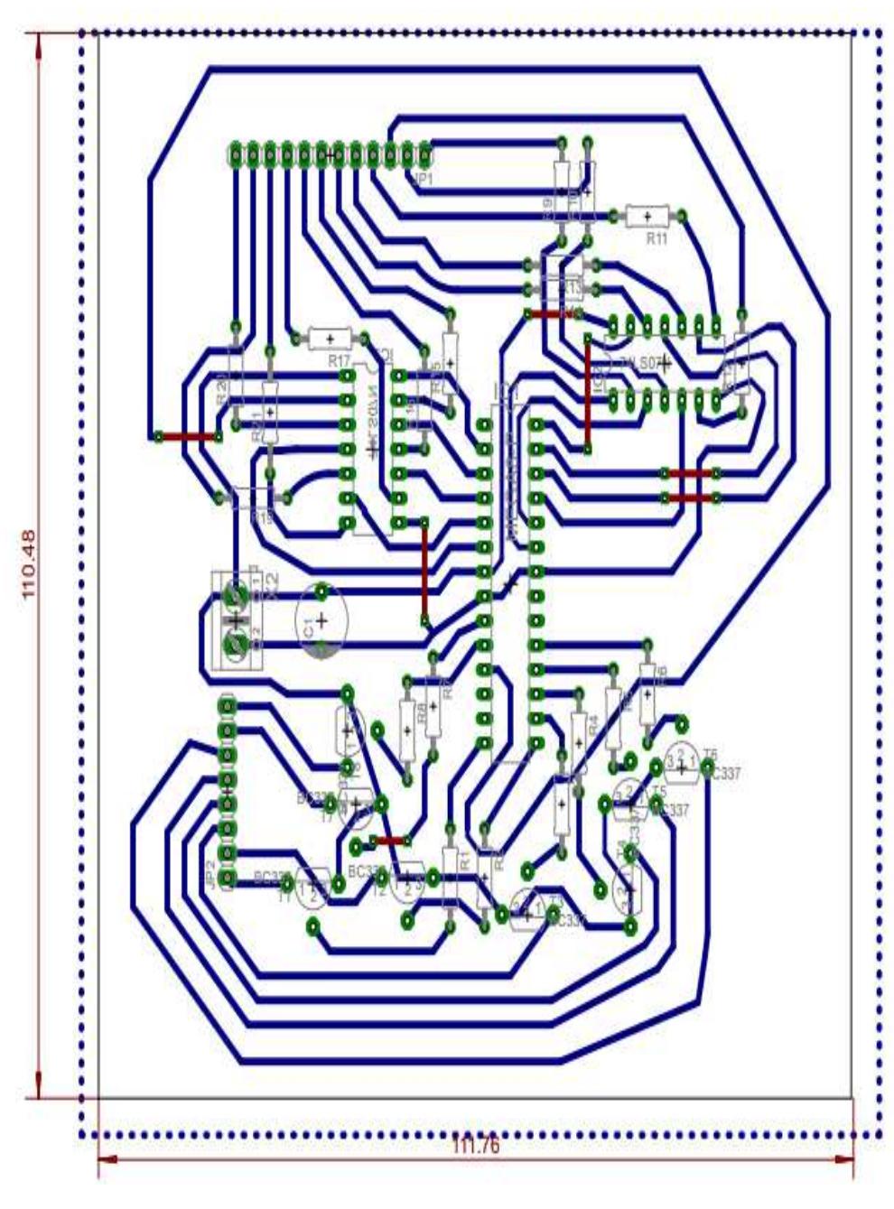 Schematic diagram of the control circuit c. algorithm