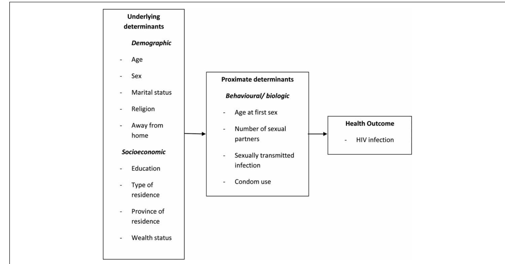 Conceptual framework for factors affecting the risk of hiv