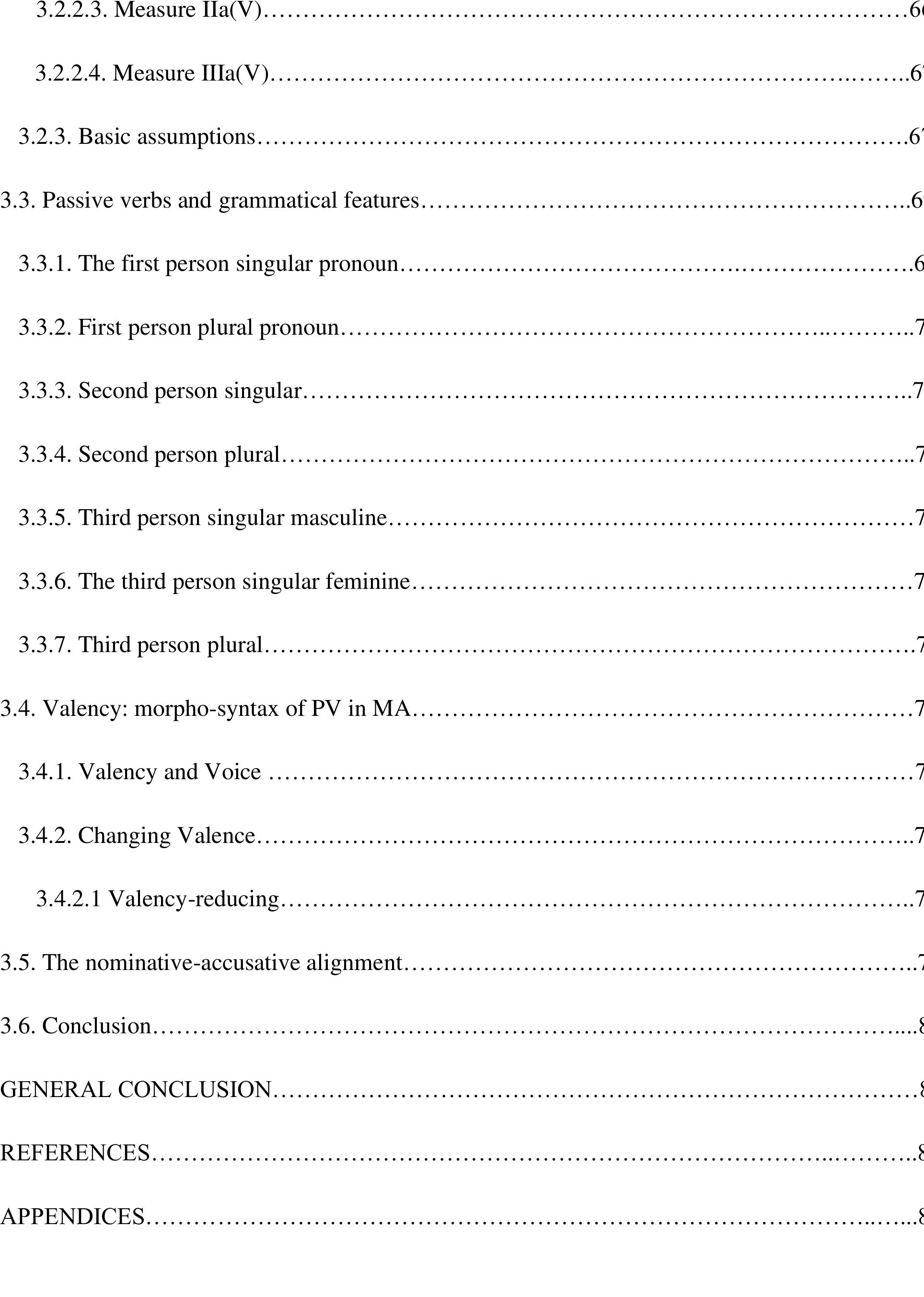 Table 7 - A Morpho-syntactic anatomy of passive voice