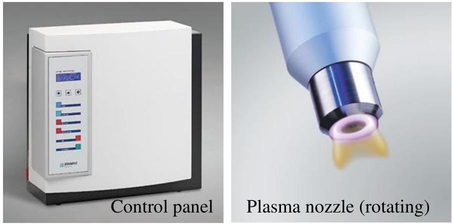 An open atmosphere air plasma system was used in the