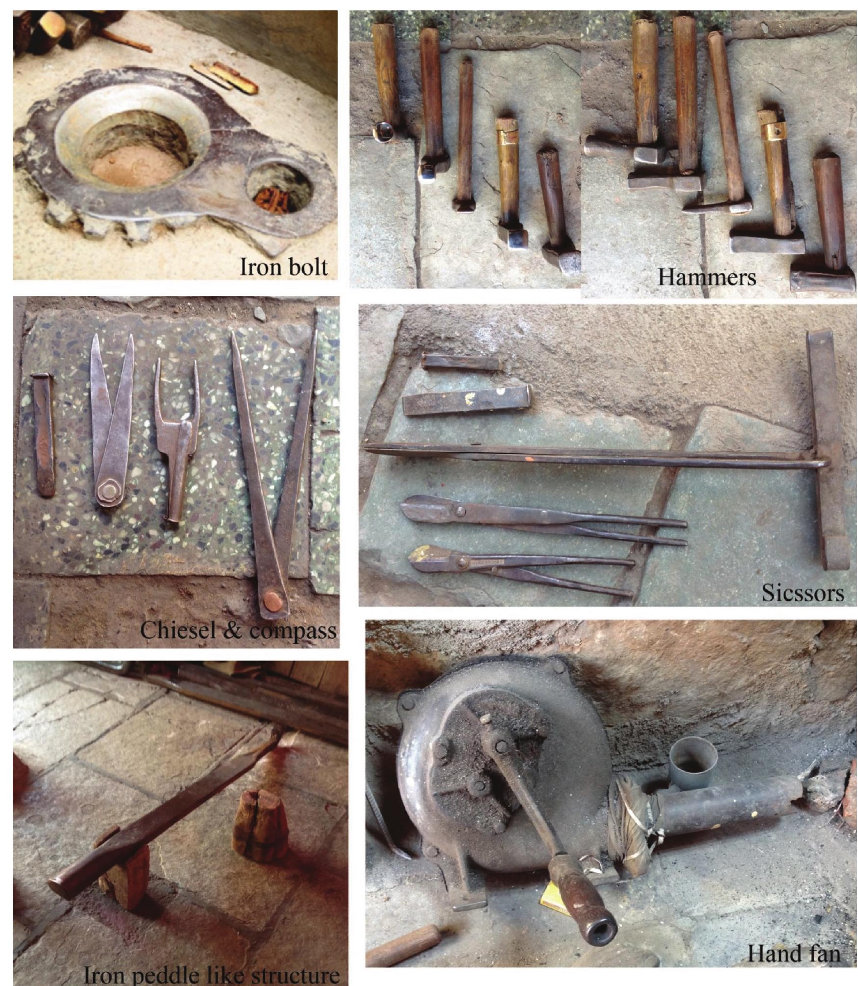 Tools used for traditional making process