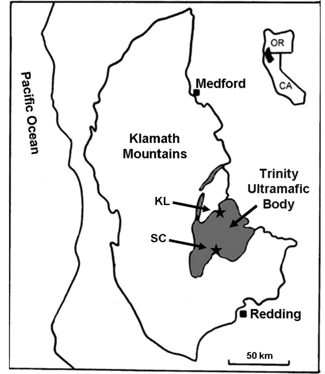 Map showing the approximate sampling localities of scorpion