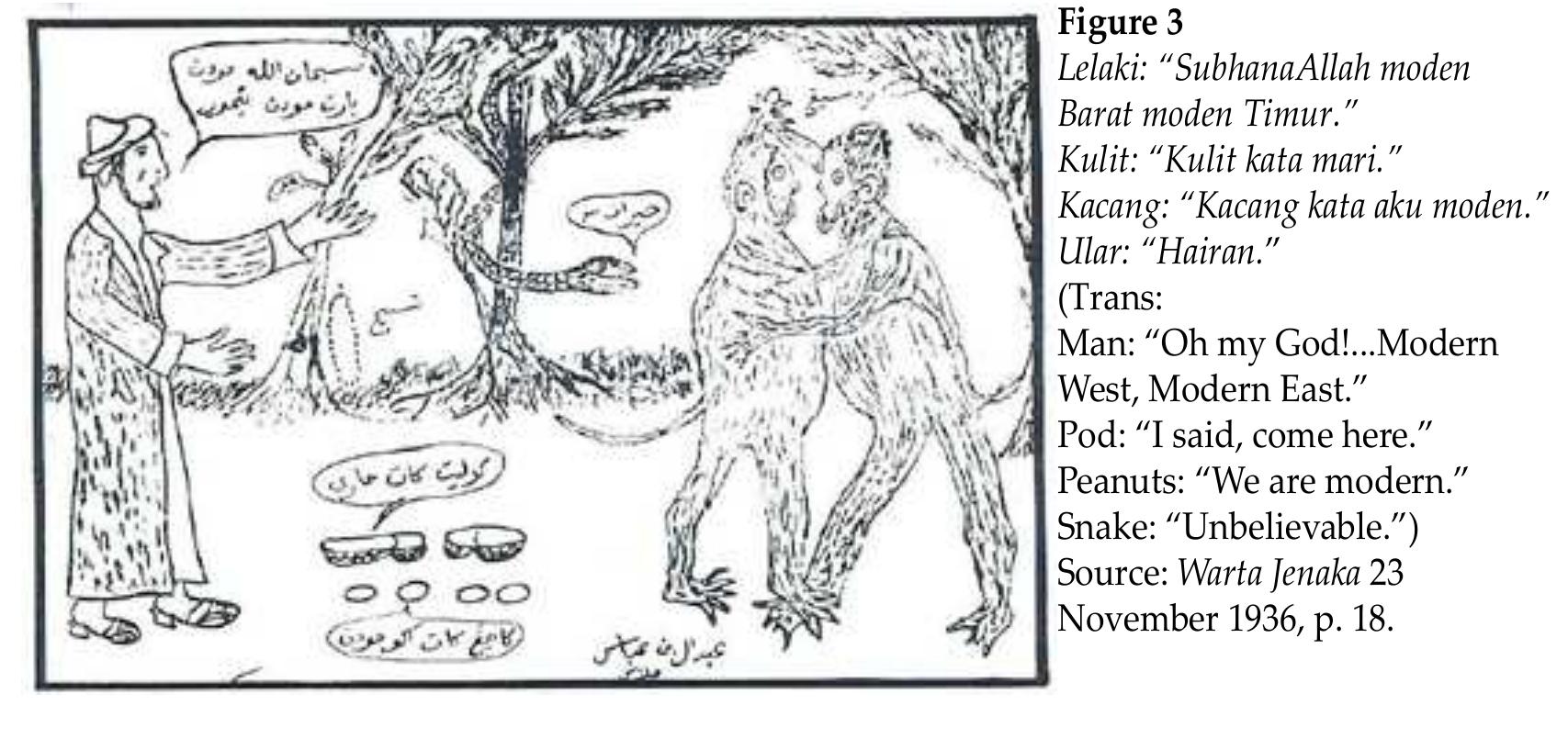 Figure 3 - Malay Editorial Cartoons in the 1930s: Humour and