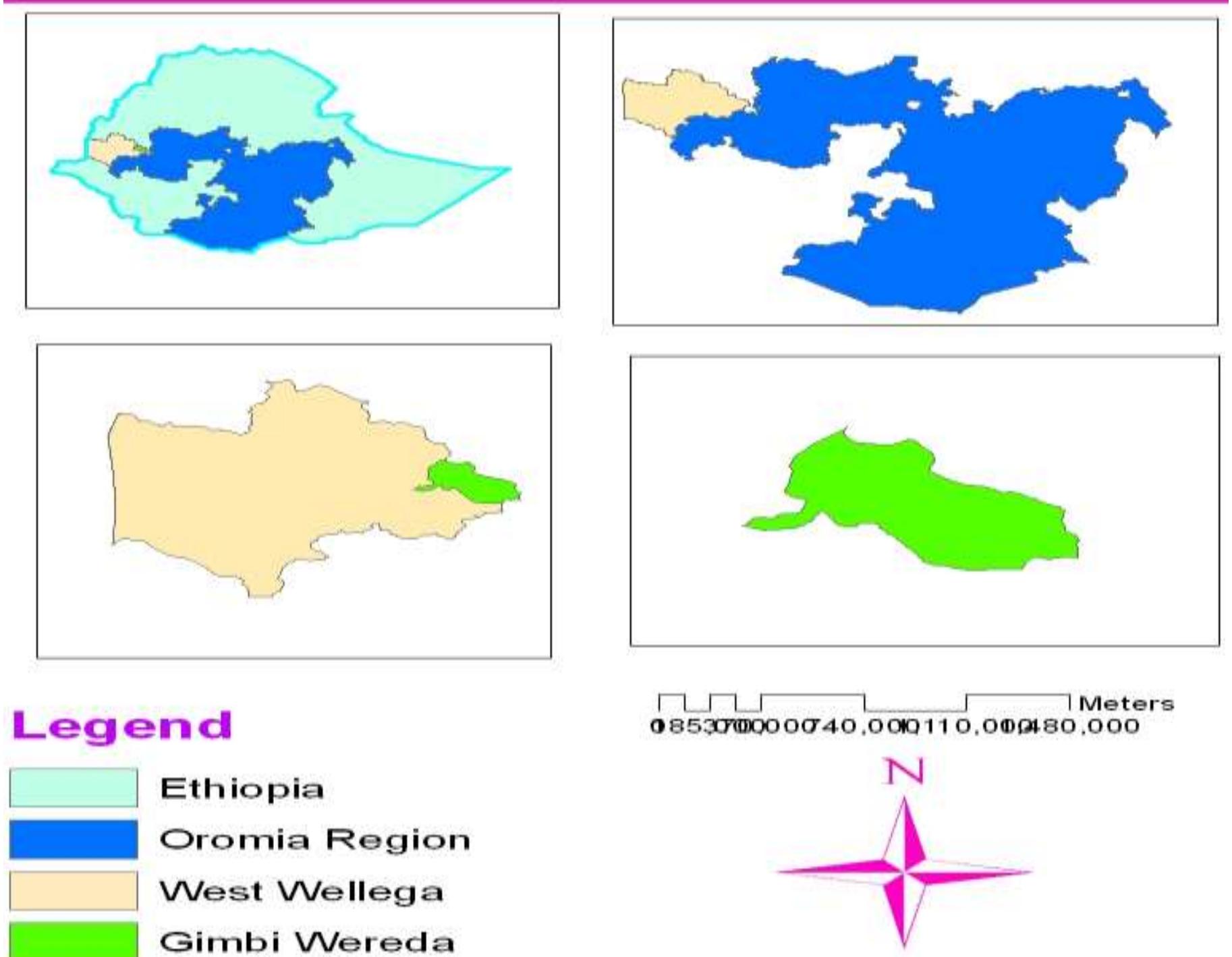 Map of the study area. sources: captured by gis expert for
