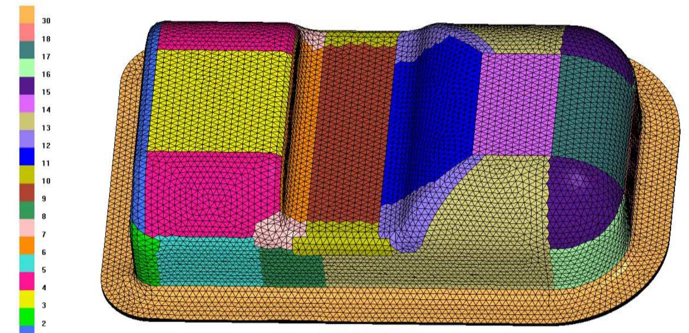 Figure 11 - RTM molding simulation for unidirectional fiber