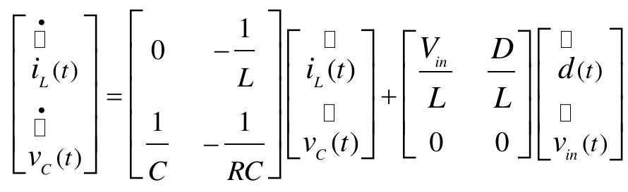 The control to output transfer function for the buck
