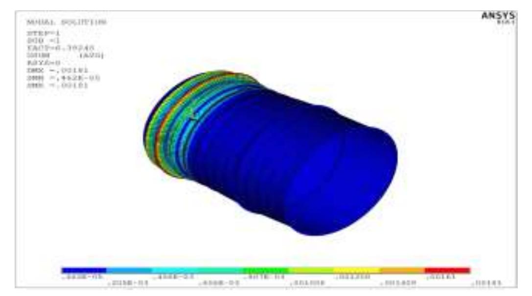 -18: mode shape for configuration -1 buckling analysis is