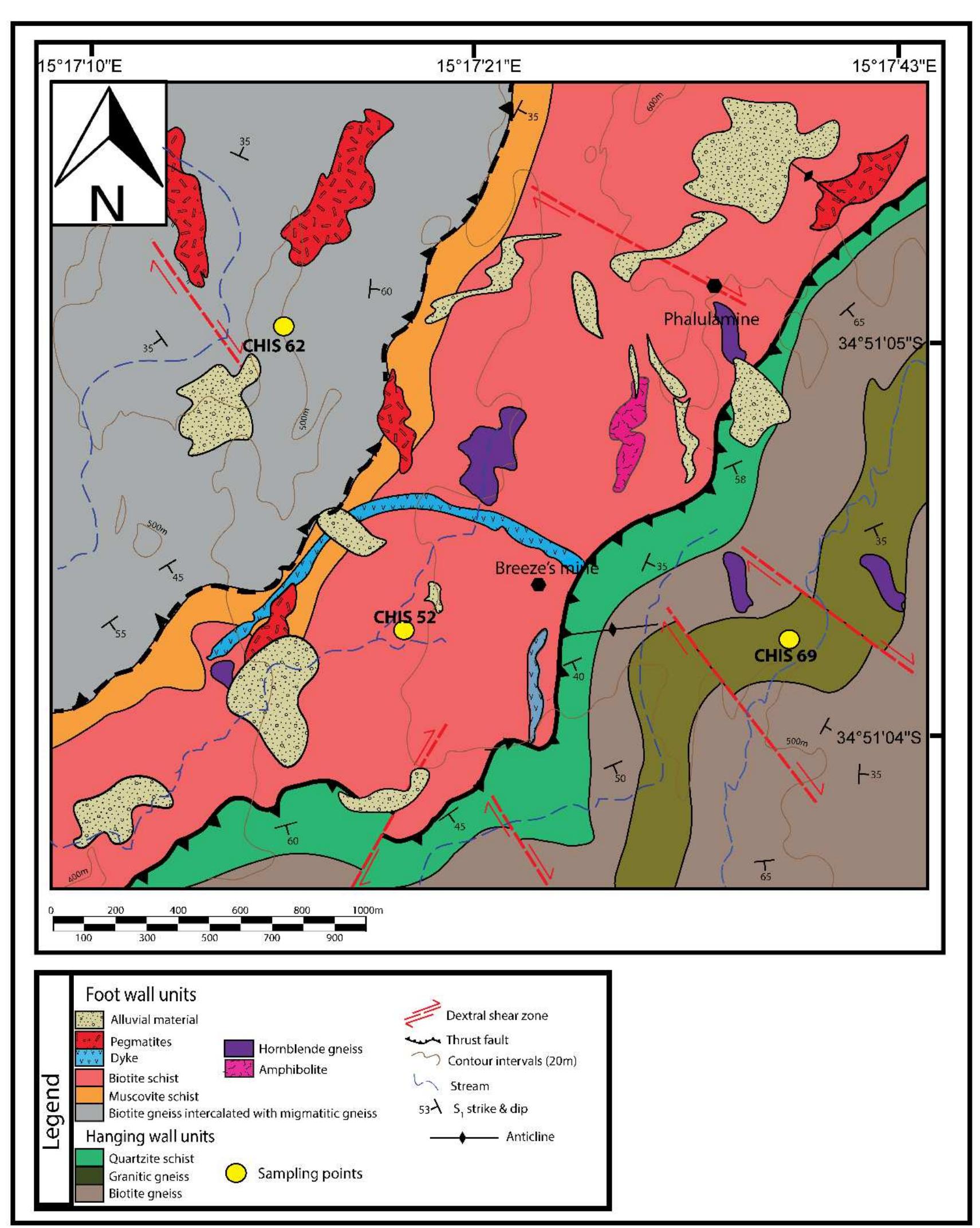 Orthoclase. plagioclase is an28 ab71. figure 3: geological