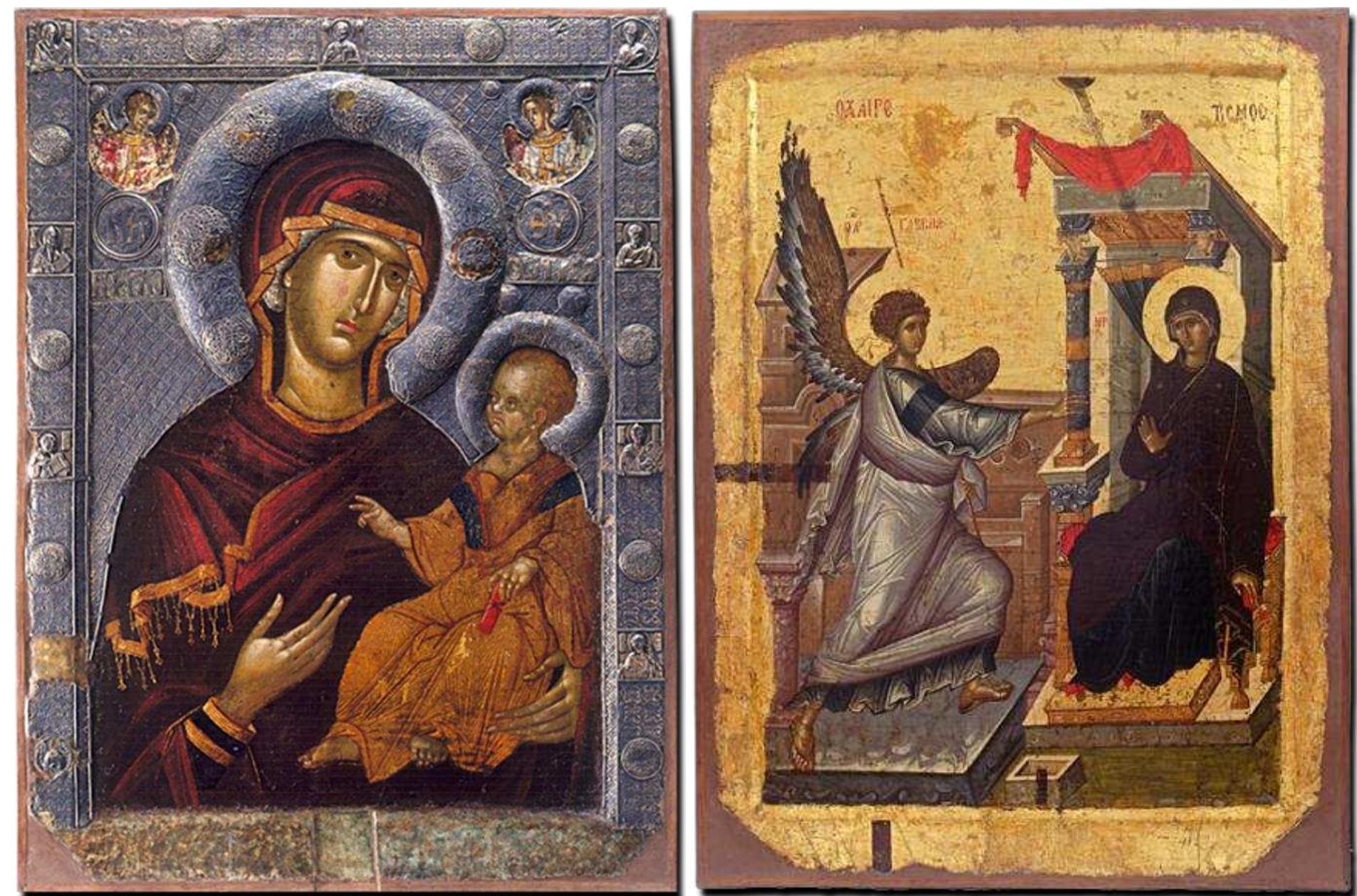 Processional icon of the mother of god psychosostria