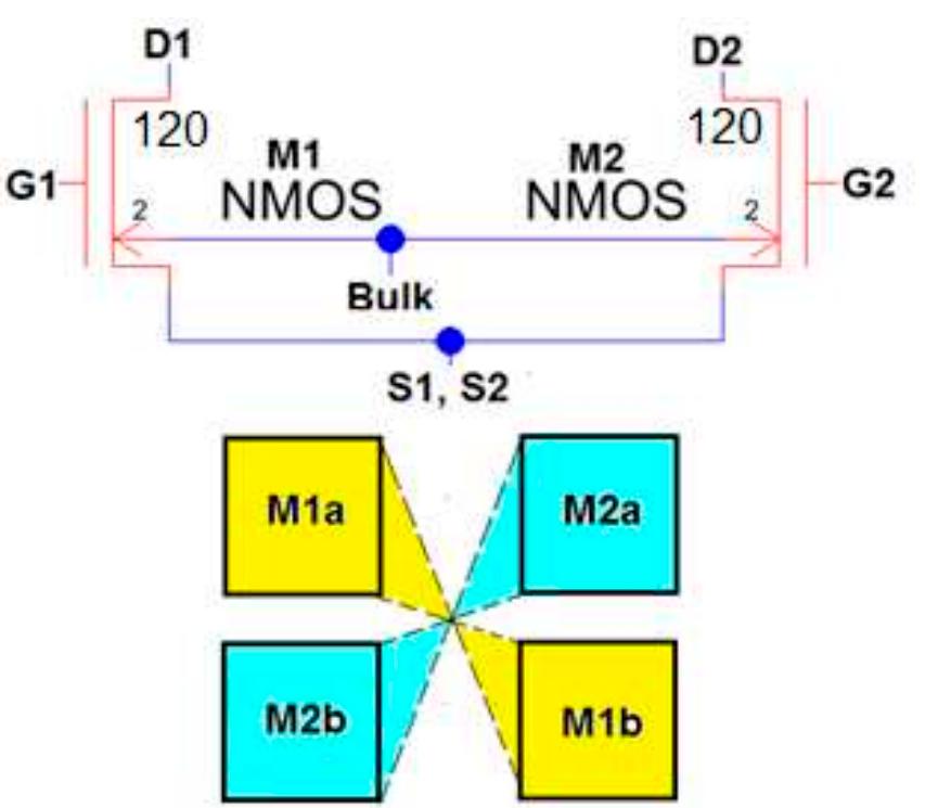 Common Centroid Layout Recommended For Big Matched