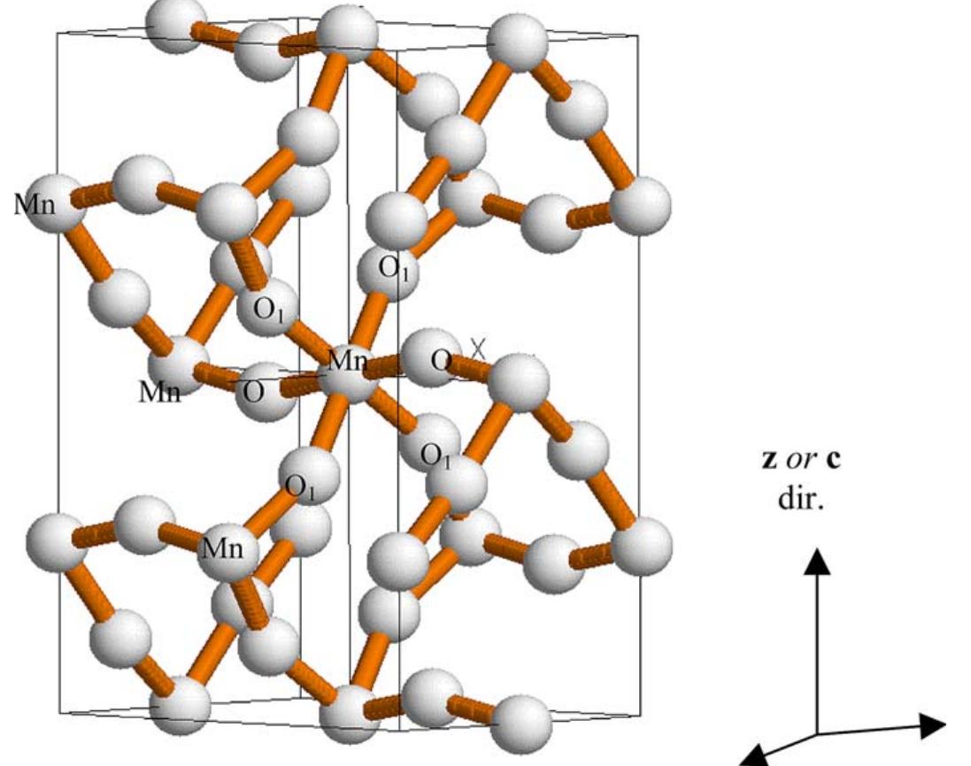 The orthorhombic perovskite structure of camno3. the central