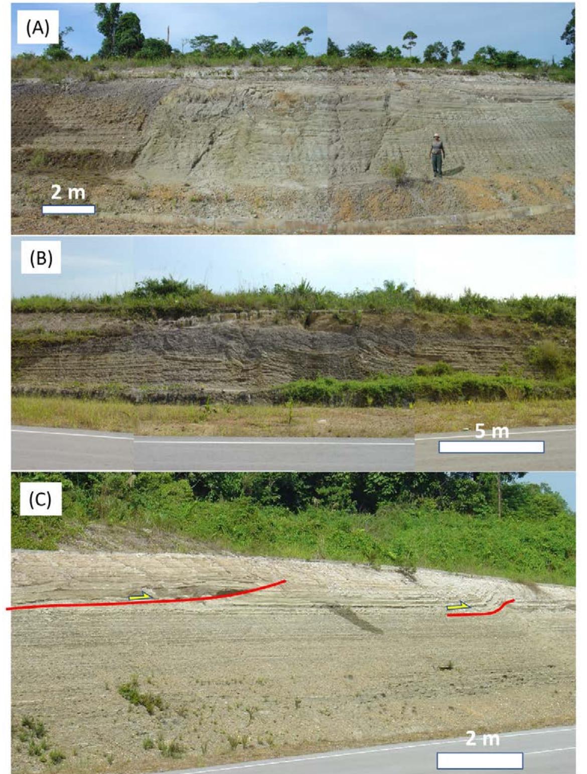 Some examples of small-scale deformation observed in the