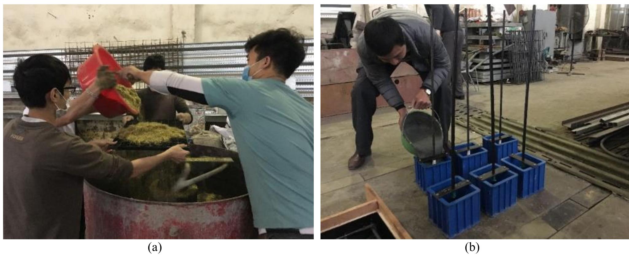 The specimens were manufactured in the laboratory (figure